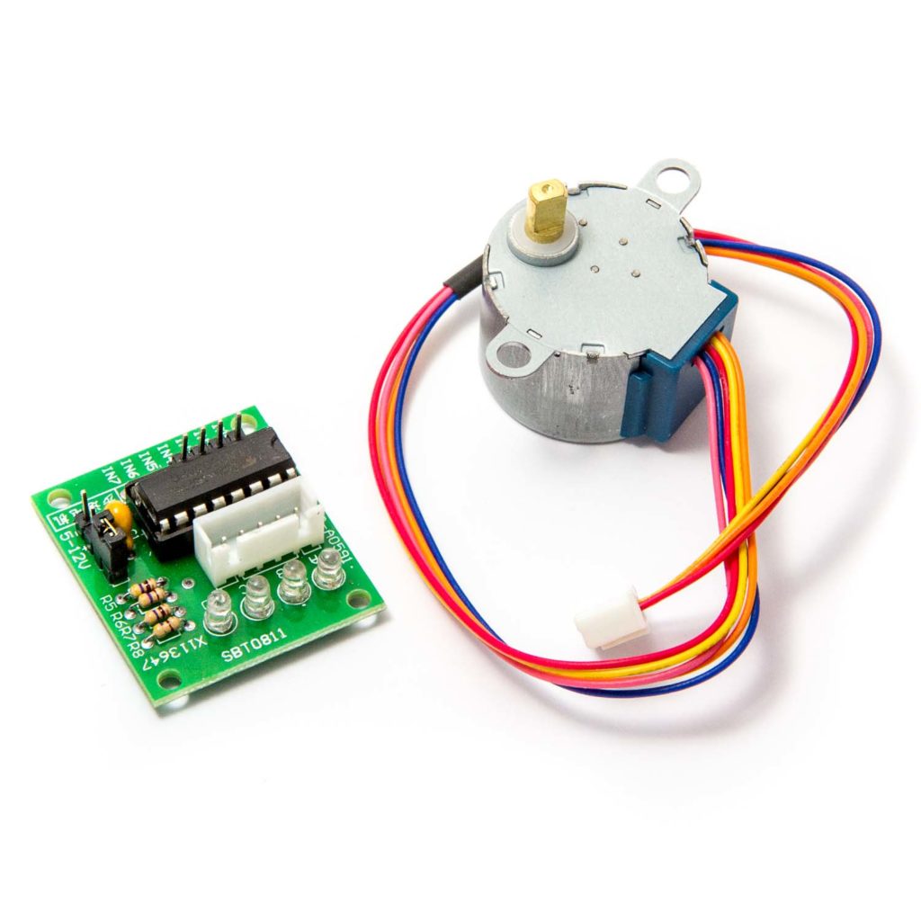 Stegmotor med växellåda och drivkrets, 5 Volt - Invize AB